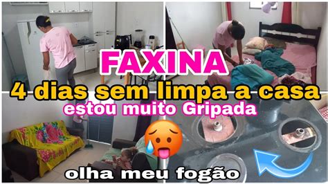 CASA LIMPA E ORGANIZADA 4 DIAS SEM LIMPAR FAXINA PESADA ESTOU MUITO