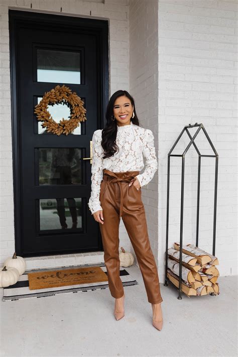 Top 34 Imagen Camel Leather Pants Outfit Abzlocal Mx