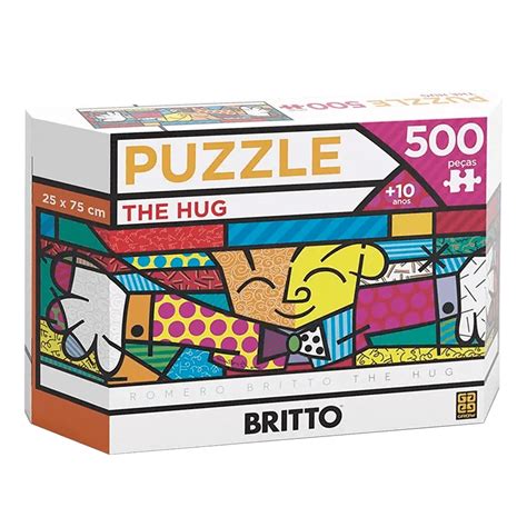 Quebra Cabe A Romero Britto Panorama The Hug Pe As No Shoptime