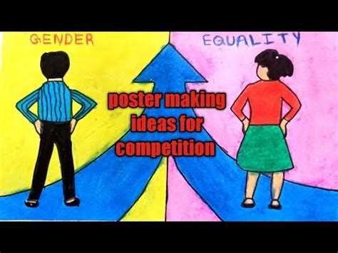 How To Draw Gender Equality Step By Step Gender Equality Drawing YouTube