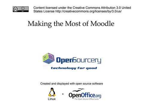 making the most of moodle ppt free download