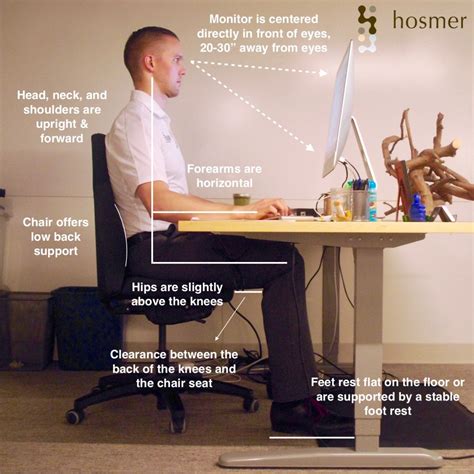 Proper Ergonomic Desk Workstation Setup Hosmer Chiropractic Health