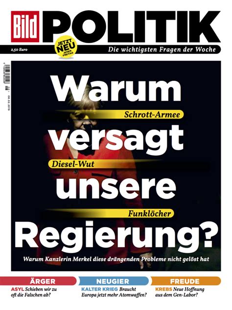 Teststart Erste Ausgabe Von BILD POLITIK Axel Springer SE