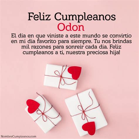 Feliz Cumpleaños Odon Tartas Tarjetas Deseos