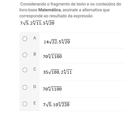 Solved Considerando o fragmento de texto e os conteúdos do livro base