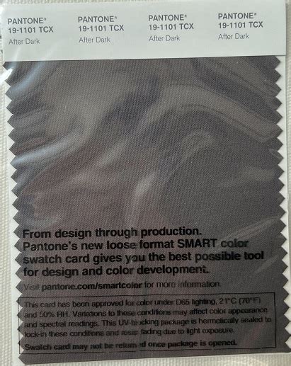 Pantone TCX Cotton Swatch Card 19 1241 TCX Tortoise Shell