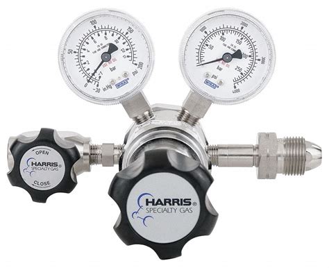 HARRIS Two Stage CGA 590 Inlet High Purity Gas Regulator 55EL82