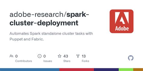 github adobe research spark cluster deployment automates spark standalone cluster tasks with