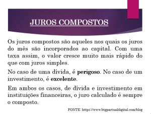 Juros Compostos Conex O Escola Sme