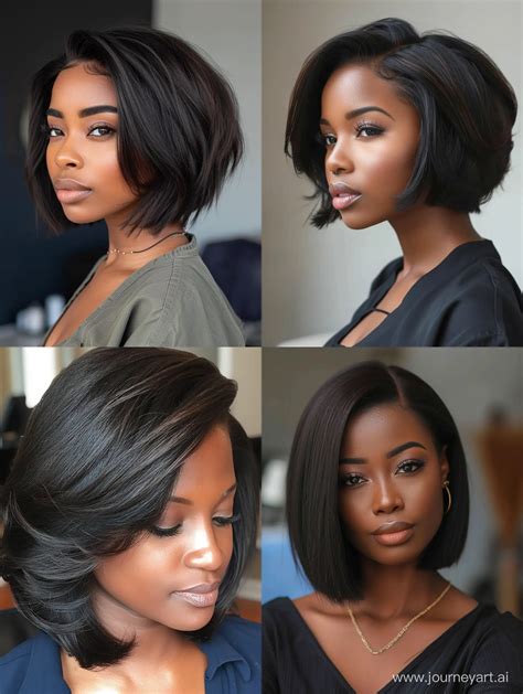 Chic Natural Bob Hairstyles For Black Women Journeyart