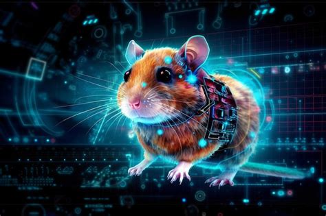 Premium Ai Image A Digital Mouse From An Artificial Intelligence Represents Future Technology