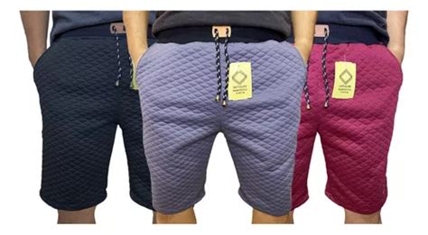Kit 3 Bermuda Short Moletom Metalassê Casual Revenda Parcelamento sem