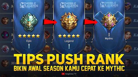 TIPS PUSH SOLO RANK AWAL SEASON 24 Mobile Legends YouTube