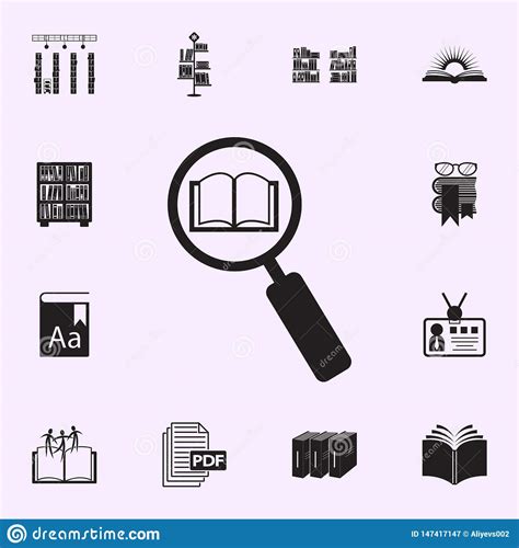 B Squeda Para Un Icono Del Libro Sistema Universal De Los Iconos De La