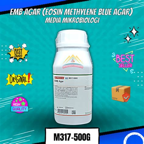 Jual EMB Agar Eosin Methylene Blue Agar Media Mikrobiologi 500