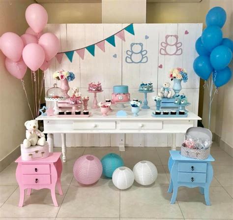 Decoração de Chá Revelação Simples 100 Ideias Dicas e Inspirações