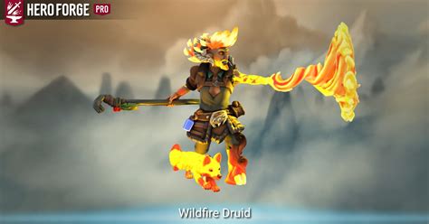 Wildfire Druid Made With Hero Forge