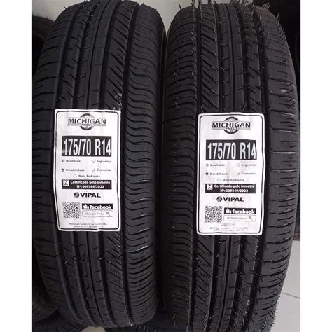 Kit 2 Pneu Aro 14 175 70 R14 ATR Remold Linha Premium Garantia