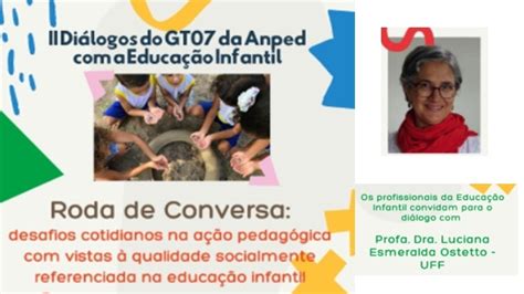 Roda de conversa Luciana Ostetto desafios cotidianos na Educação
