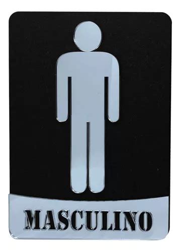 Placa Indicativa Banheiro Sinaliza O Wc Masculino Parcelamento Sem Juros