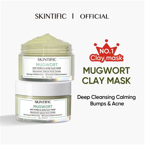 Activity Skintific Mugwort Mask Anti Pores Acne Clay Mask G Pore