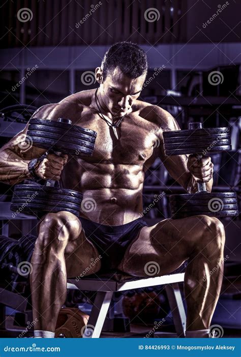 Bodybuilding Stock Image Image Of Musculature Endurance 84426993