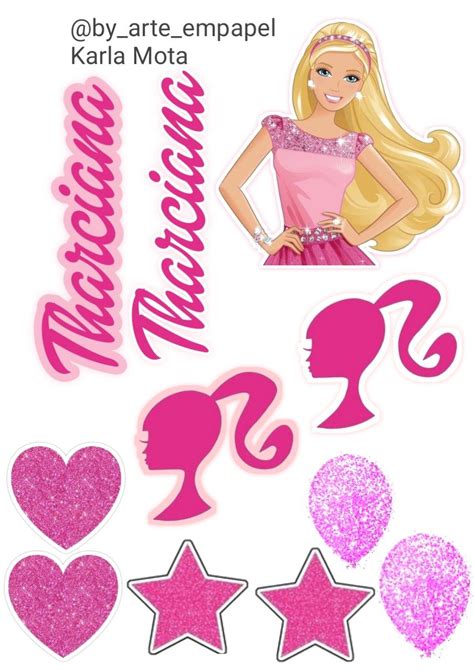 Topo De Bolo Barbie Decoraciones De Fiesta De Barbie Cumplea Os De