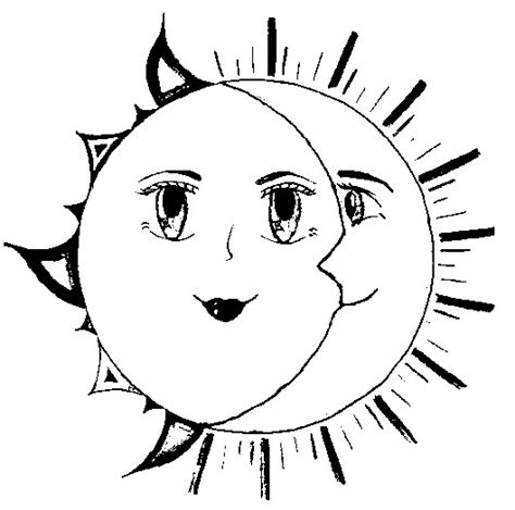 Coloriage Etoiles Soleil Lune Lune Et Soleil 5