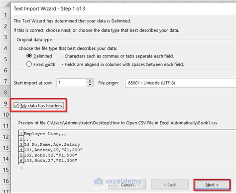 how to open csv file in excel with columns automatically 3 methods