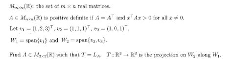 myxn r the set of m x n real matrices a € mnxn r