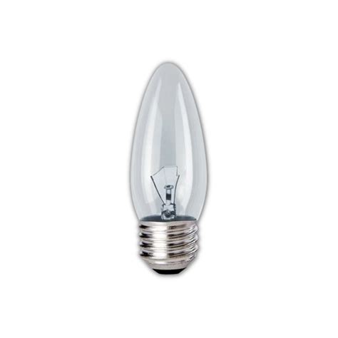 Lâmpada Vela Lisa 40W 127V E 27 Clara Transparente Sadokin Lâmpada