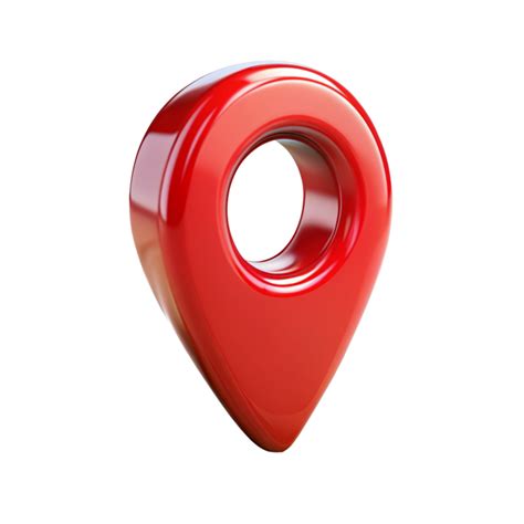 A Shiny D Red Map Pin Icon Png