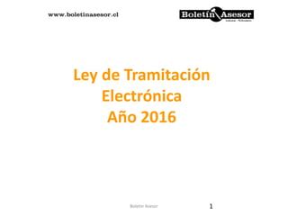 Ley de Tramitación Electrónica PPT