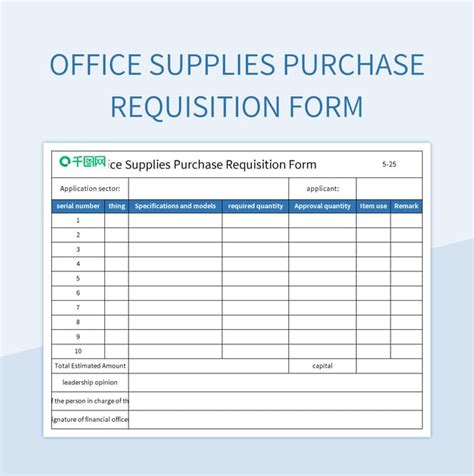Free Requisition Form Templates For Google Sheets And Microsoft Excel