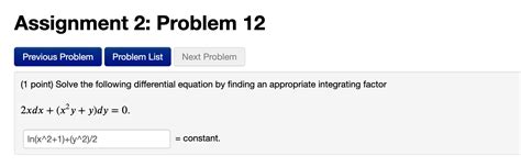 solved solve the following differential equation by finding