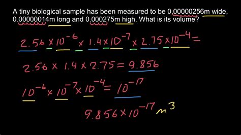 how to multiply numbers in scientific notation youtube