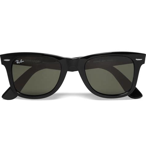 Ray Ban Denim Original Wayfarer Acetate Sunglasses In Black Metallic