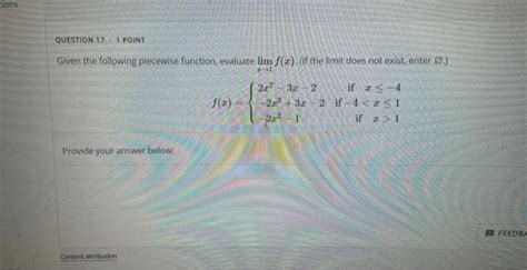 solved given the following piecewise function evaluate