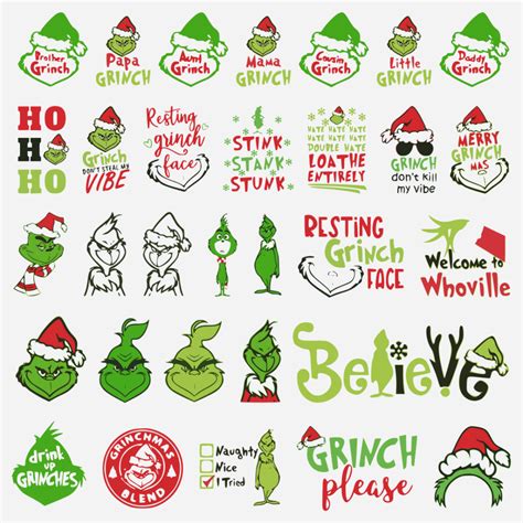 45 Files The Grinch SVG Bundle MasterBundles