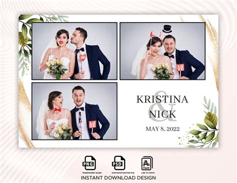 Wedding Photo Booth Template Minimalist Photo Booth Template Photo