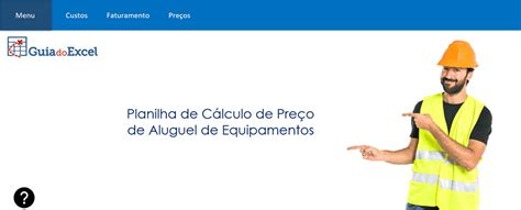 Planilha de Locação de Ferramentas e Equipamentos