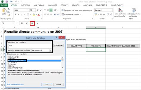 Calculer L Cart Type Dans Excel Guide Pour L Utiliser