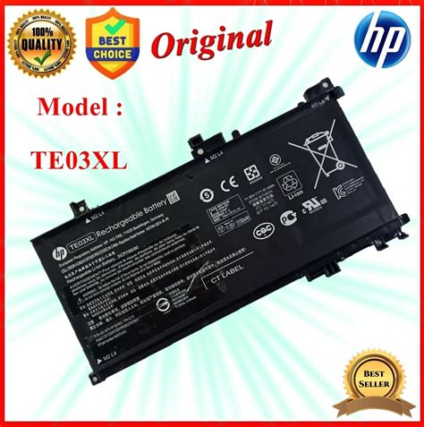 Battery Notebook HP TE03XL Pavilion 15 UHD OMEN 15 BC015TX 15 AX000 15