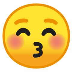 Kissing Face With Closed Eyes Emoji