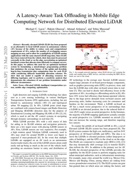pdf a latency aware task offloading in mobile edge computing network for distributed elevated