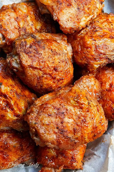 Extra Crispy Oven Fried Chicken Thighs Craving Tasty
