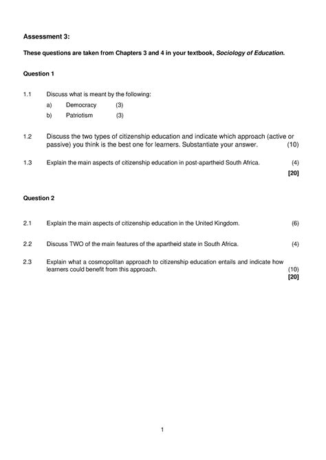 assessment 3 sed2601 assignment 03 assessment 3 these questions are taken from chapters 3