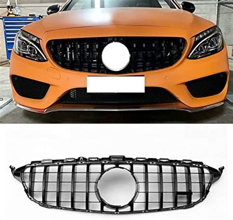 Amazon C63 AMG Style Front Grill Grille For Mercedes Benz C Class