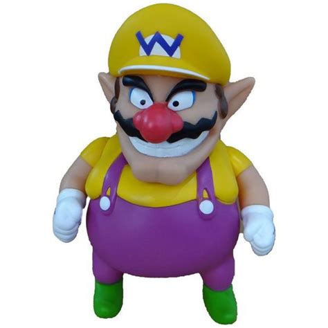 Boneco Wario 20cm Vilão do Super Mario Bros Action Figure Colecionável