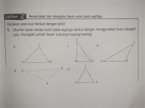 Soal Matematika Kelas 4 Tentang Pengukuran Sudut Dengan Busur Derajat